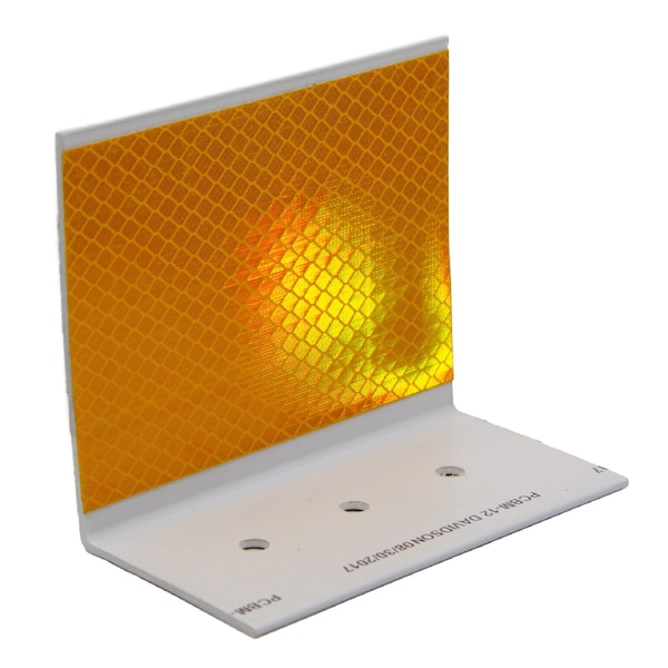 Pexco PCBM 12 Y-1 HIP Concrete Barrier Reflector 45456 | Zoro